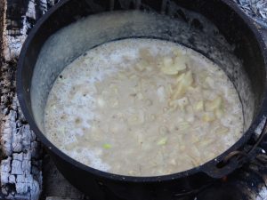 Campfire Dutch Oven Smothered Squirrel Recipe - NSSF Let's Go Hunting